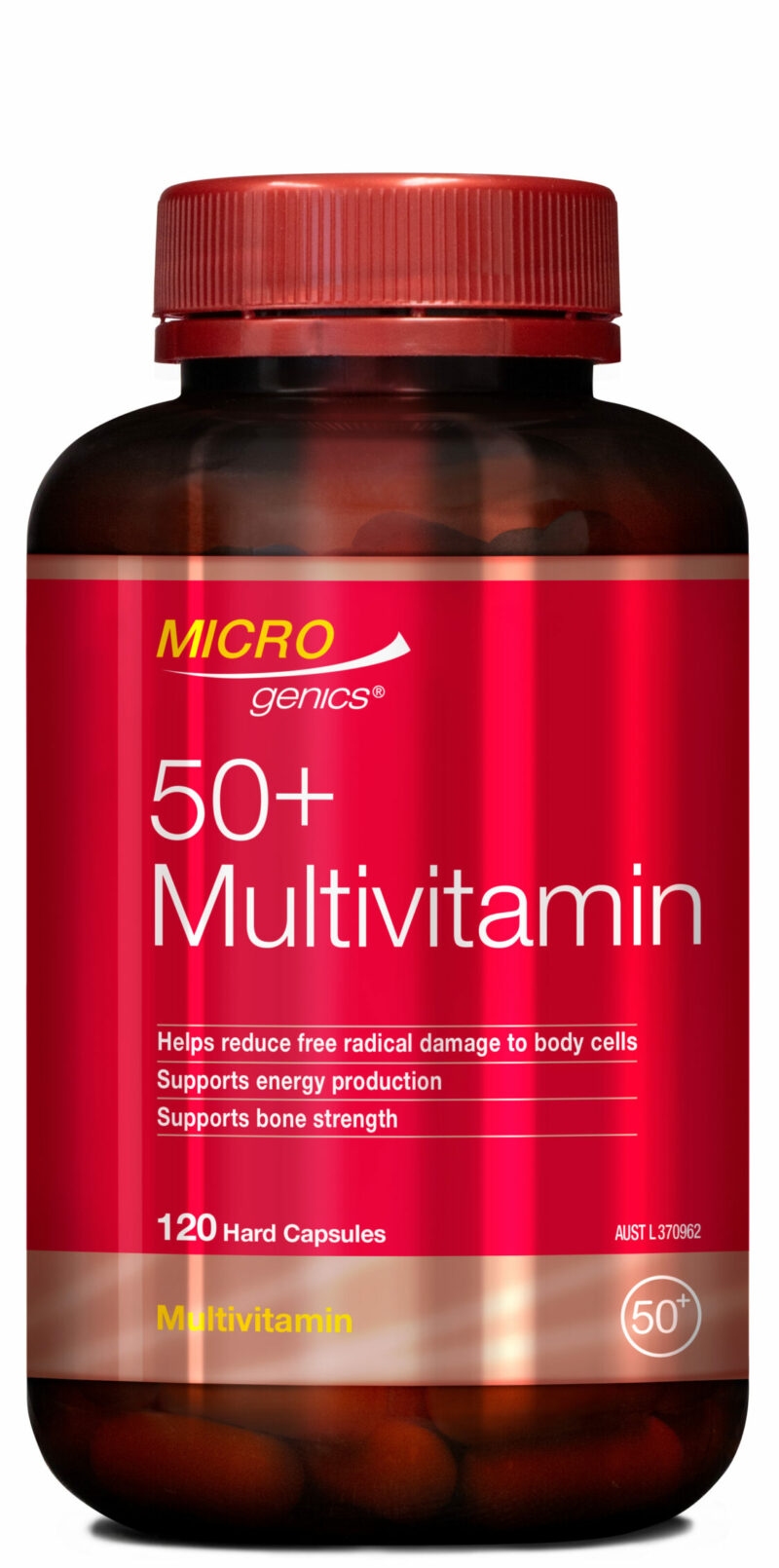 Microgenics 50+ Multivitamin 120 Capsules – Microgenics