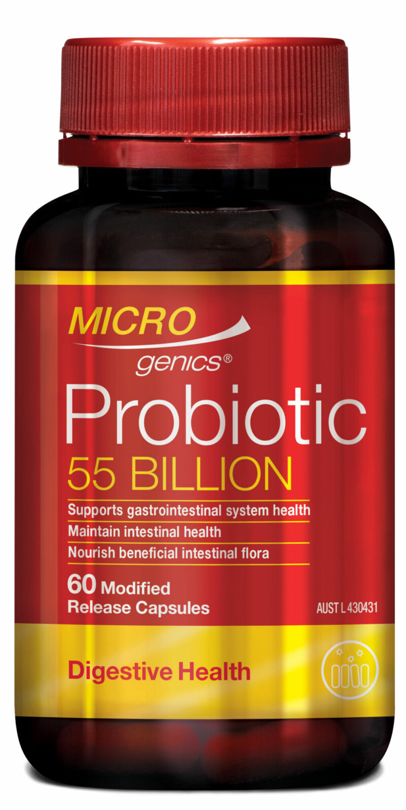 Microgenics Probiotic 55 Billion 60 Capsules – Microgenics