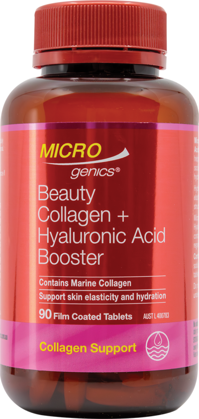 Microgenics Bioactive Beauty Collagen + Hyaluronic Acid Booster 90 ...